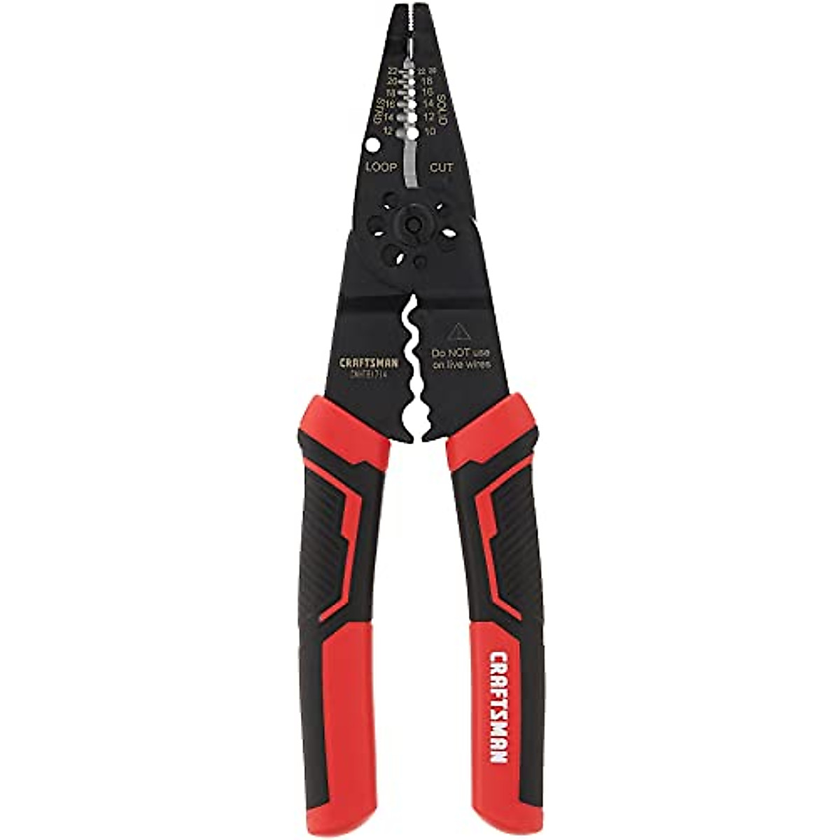 CRAFTSMAN Wire Stripping Tool / Wire Cutter & Crimper, 8-Inch (CMHT81714)