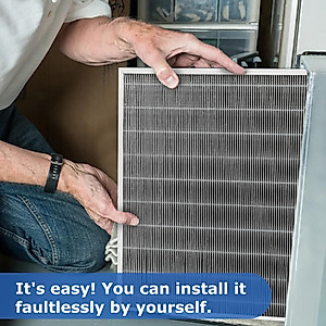 PGAPXCAR2025-A02 MERV-16 Air Filter for Bryant/Carrier Air Purifier Cartridge, Upgraded Filter Perfectly Fits for Bryant/Carrier PGAPAXX2025, PGAPXCAR2025, AGAPXCAR2025 Filter (20x25x3in)-2 Pack