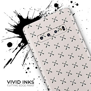 DesignSkinz The Crossed Arrown All Over Pattern Protective Vinyl Decal Wrap Skin Cover Compatible with The Samsung Galaxy S20 (Screen Trim & Back Glass Skin)