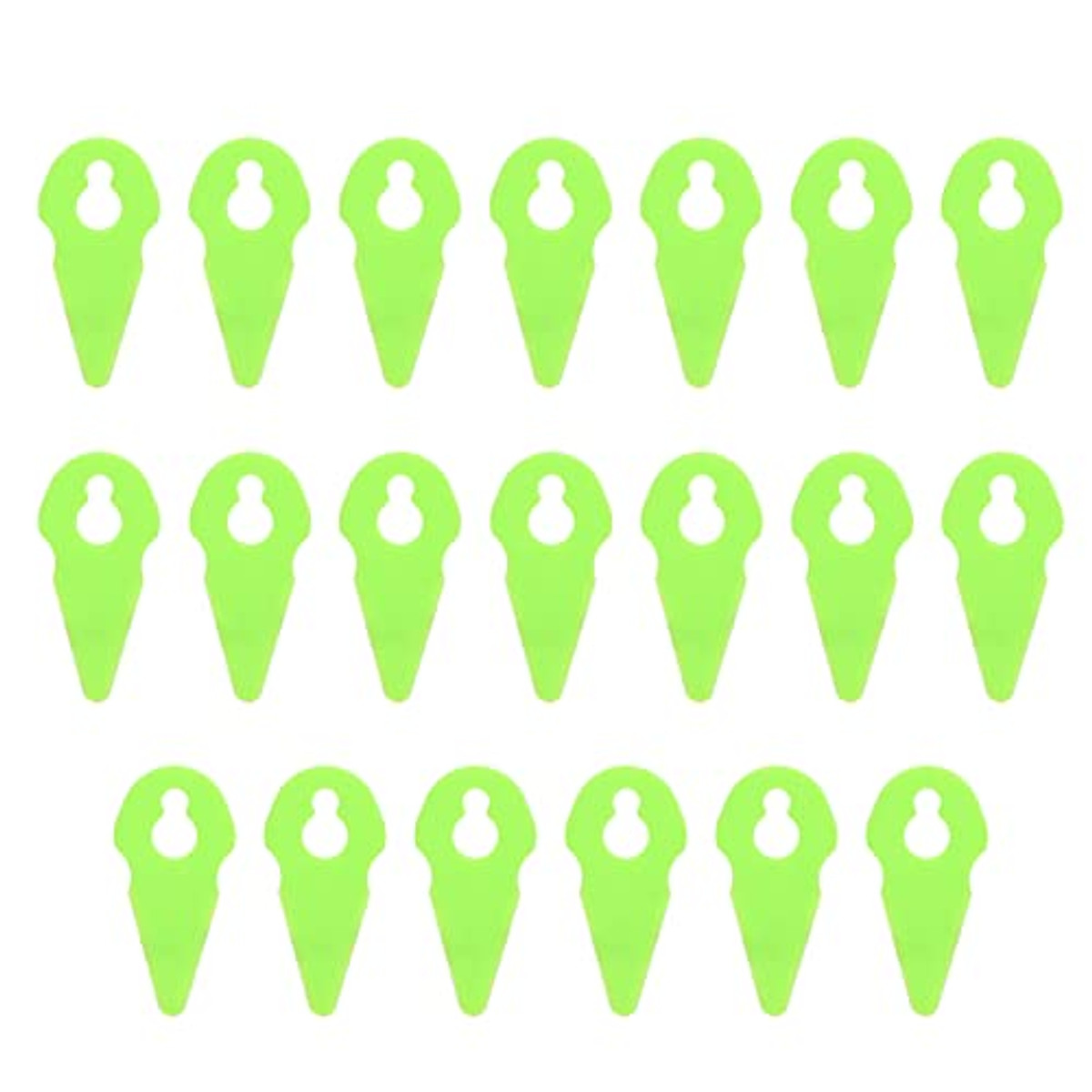 Hinzonek 20Pcs Green Plastic Safe Higher Efficiency See Fast Cutting for Garden Home1 Plastic Plastic Mower Set Plastic MowerPlastic Mower Set Set Plastic Plastic Mower Set Plastic Mower