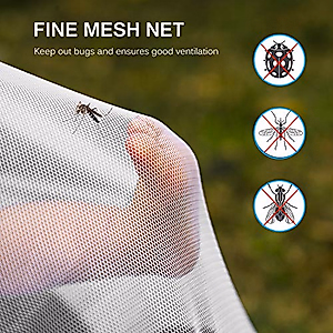 Aoresac Mosquito Net Bed Canopy for Girls, Elegant Canopy Bed Curtains from Ceiling, Easy to Install, Dome Mosquito Netting for Single to Adult Size Beds, Home & Camping Use (Round)