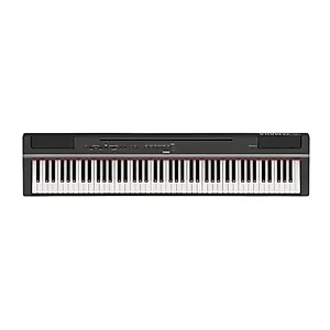 Yamaha P125A, 88-Key Weighted Action Digital Piano with Power Supply and Sustain Pedal, Black (P125AB)