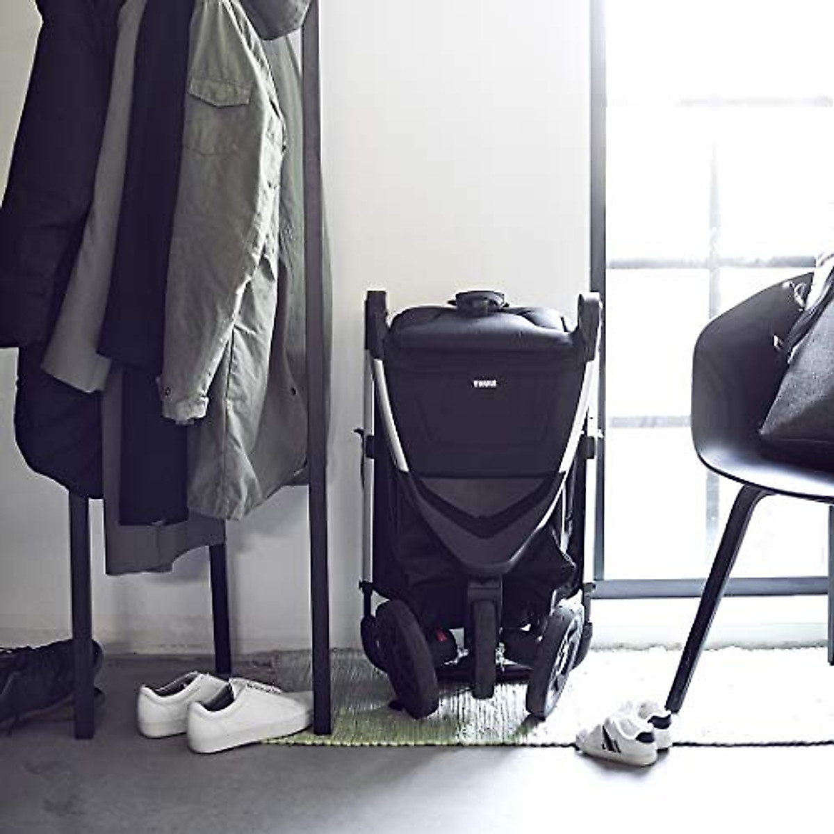 Thule Spring Stroller - Compact Baby Stroller Perfect for Everyday Use - Features 5-Point Harness, Lightweight and Compact Design, Vented Canopy with See-Through Mesh, Padded Reclining Seat