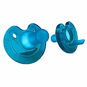 Philips Notched Newborn Soothie Pacifier, Green, 0-3 Months, Hospital Binky - Natural Scent 2 Count (Pack of 1)