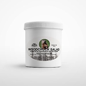 Woodchuck Salad 8 Oz | Highly Attractive Paste Bait to Get Rid of Groundhogs Wood Chucks Rabbits in Yard Garden Property | Potent Garden Vegetable Essence Scent | Handcrafted and Bottled in USA