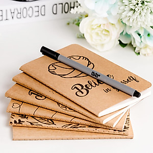 Mr. Pen- Kraft Notebooks, A6 Sized, 4.25 x 5.9, 6 pcs, Mini Notebooks, Small Journal Notebook, Lined Pocket Notebook, Mini Notebook, Cute Mini Notebook, Kraft Paper Notebook, a6 Notebook