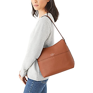 Kate Spade New York Kate Spade Bailey Textured Leather Shoulder Bag Purse Handbag, Warm Gingerbread