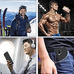 Hensinple Case for Samsung Galaxy A42 5G, Case for Samsung Galaxy A42 5G Heavy Duty Defender Shockproof Dustproof Rugged Protective Bumper Cover for Samsung A42 5G Black (Without Screen Protector)