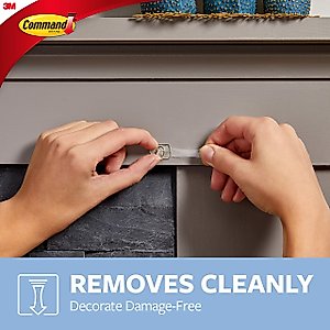 Command Plastic 17026CLR-VP Decorating Clips, 40, Clear, Count