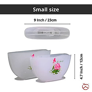 TANISA Rice Paper Water Bowl – Rice Paper Holder for Spring Rolls, Summer Rolls, Egg Rolls- Roll/Fresh Spring Roll Kit – 10.2 inch (Rice Paper NOT Included)