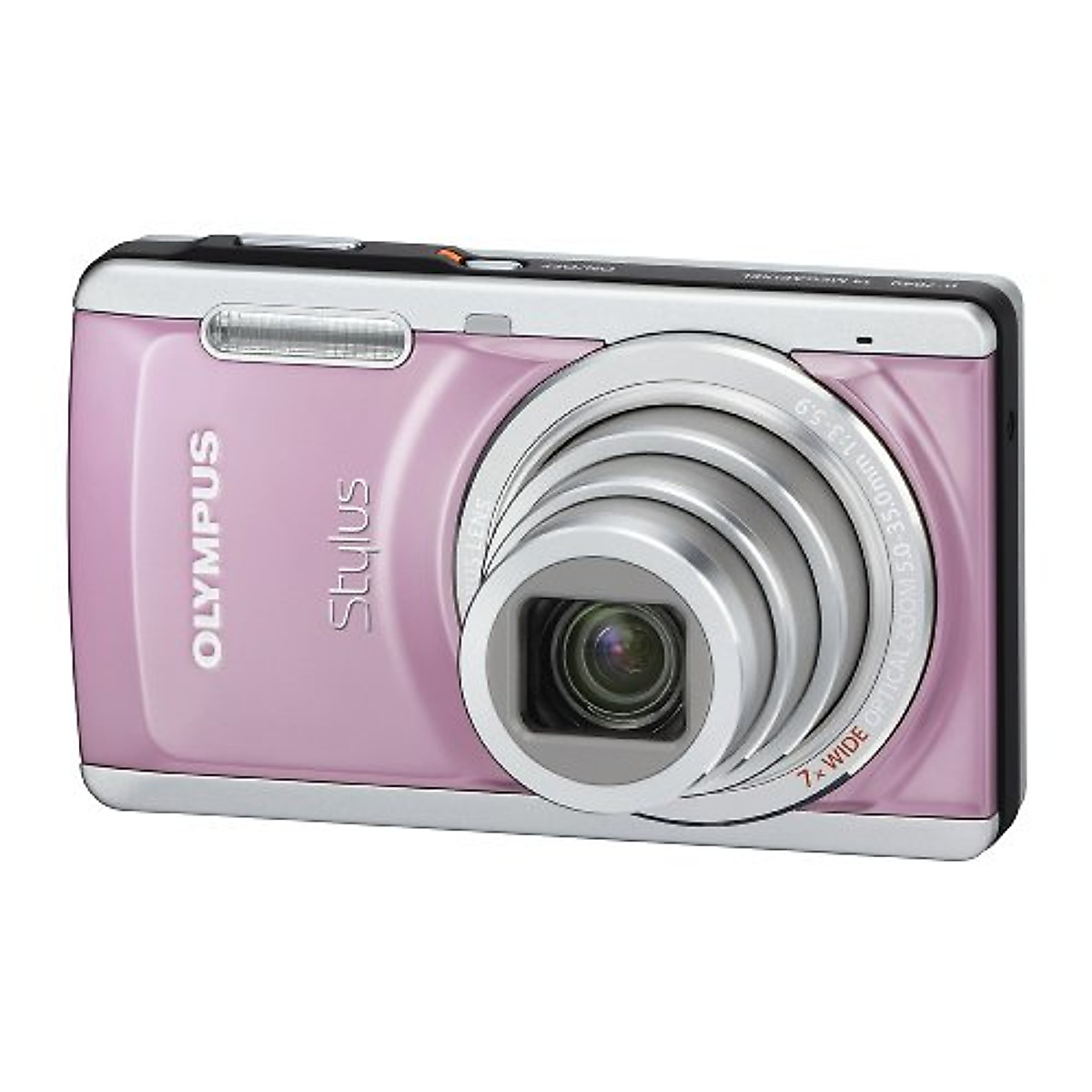 Olympus Stylus 7040 14 MP Digital Camera with 7x Wide Angle Dual Image Stabilized Zoom and 3.0 inch LCD (Pink) (Old Model)