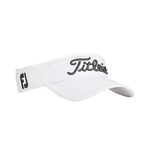 Titleist Men's Tour Performance Golf Visor, White/Charcoal, One Size
