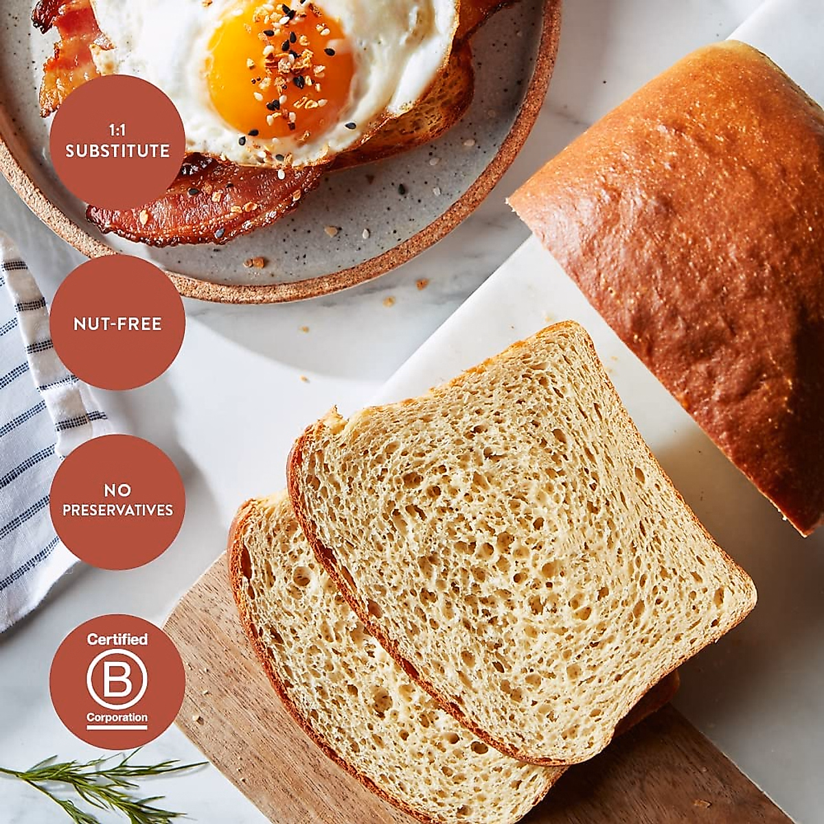 King Arthur, Keto Wheat Flour Blend, Non-GMO Project Verified, 1-to-1 Substitute for All- Purpose Flour, 16 Ounces