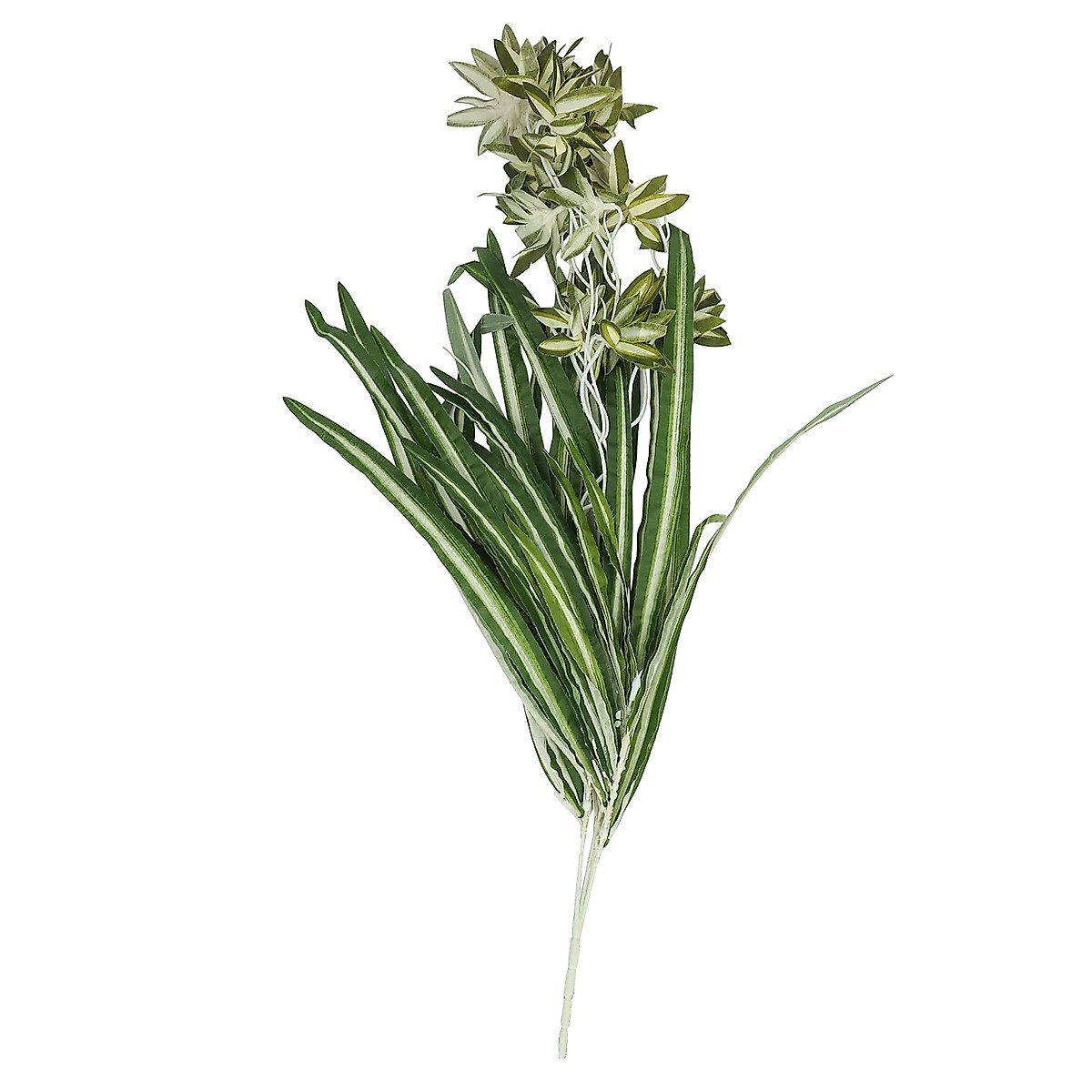 YINKUU Artificial Chlorophytum Silk Flowers, Artificial Flowers Plant Fake Greenery Faux Plant Hanging Ivy Green Leaves Bonsai Wall Hanging Plants for Home Garden Office Wedding Decoration