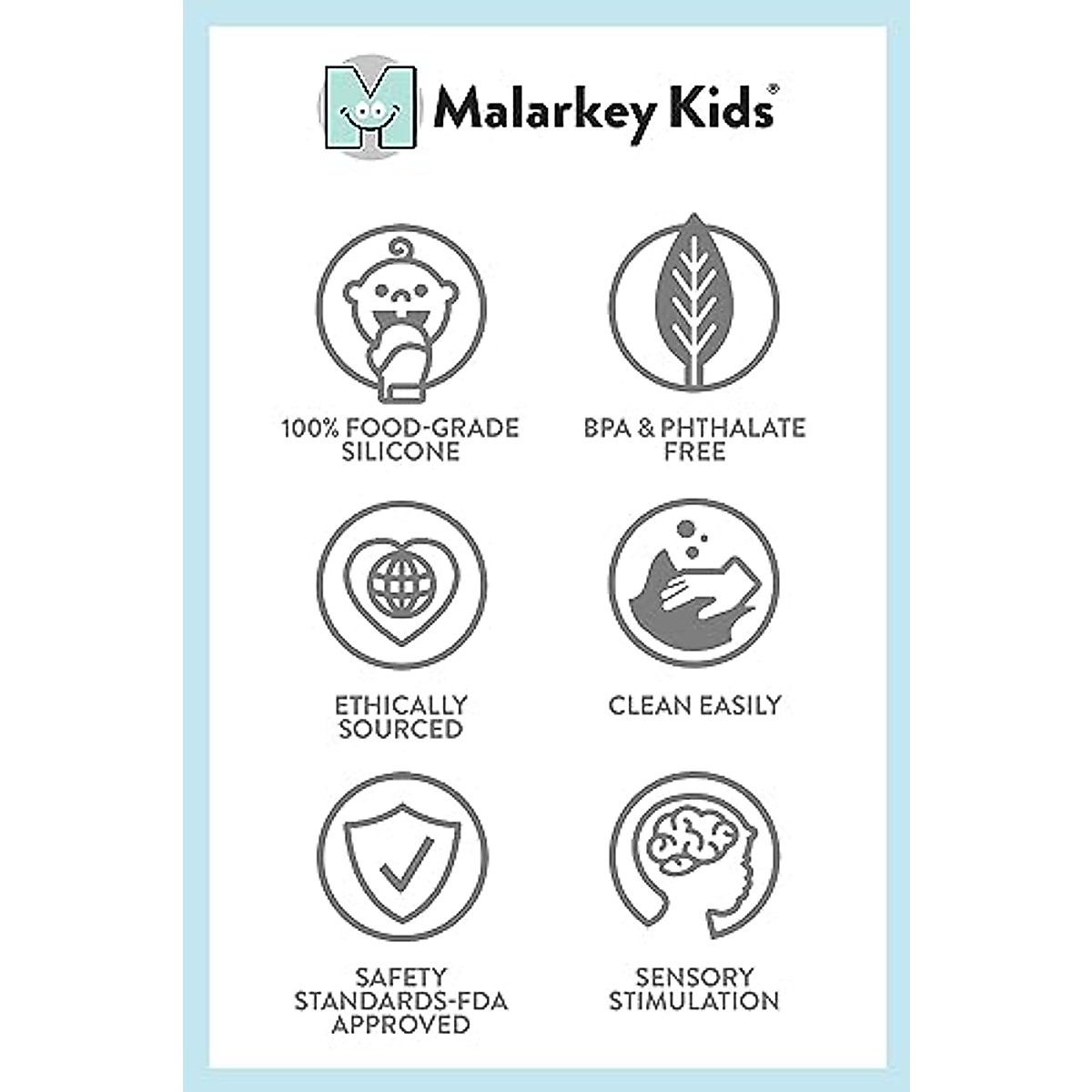 Malarkey Kids Patented Teething Mitten, Munch Mitt Baby Chew Toy - Protects Hands from Chewing & Saliva, Heals Aching Gums, Promotes Sound & Visual Stimulation for Babies - Outer Space
