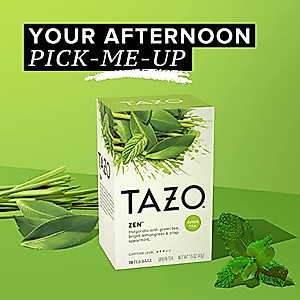 TAZO Tea Bags, Green Tea, Zen, 20 Count (Pack of 6)