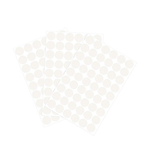 uxcell 3 Sheet/162Pcs Screw Hole Cover Stickers, 21mm Dia PVC Self Adhesive Covers Caps Dustproof for Wood Furniture Cabinet Shelf Wardrobe, Textured Warm White