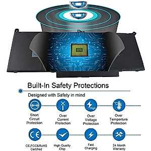 60Wh F3YGT Laptop Battery for Dell Latitude 12 7000 7280 7290, 13 7000 7380 7390 P29S002,14 7000 7480 7490 P73G002 Series,DM3WC 2X39G KG7VF 451-BBYE 453-BBCF DM6WC E7480 E7280 E7490 E7390 E7290 E7380