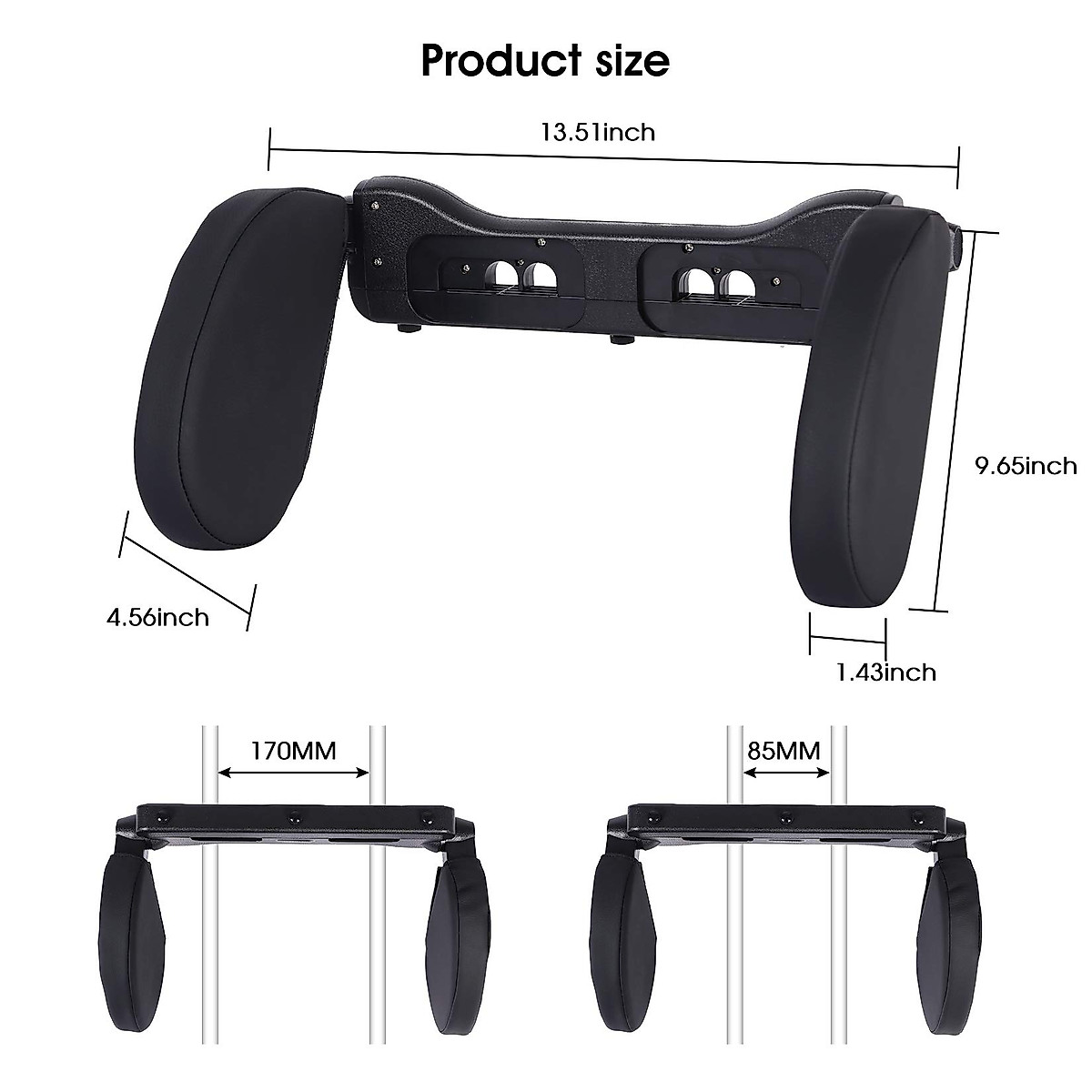 Car Headrest Pillow Road Pal Headrest Car Booster Seat Pillow, U Shape Car Travel Pillow Car Head Neck Support for Kids and Adults