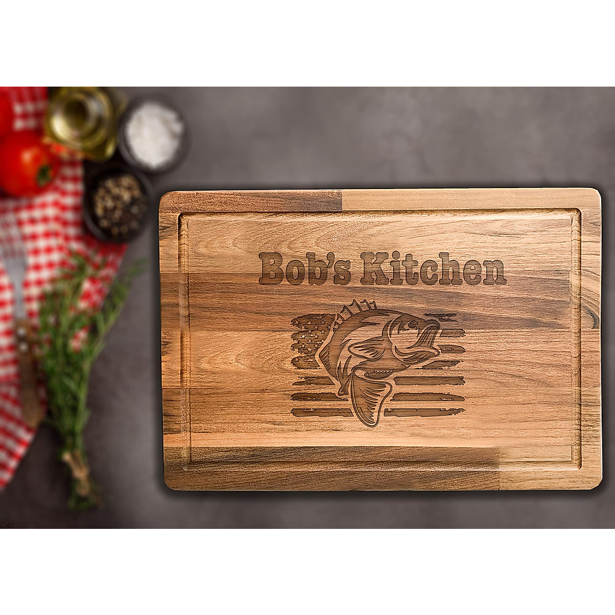 Personalized Walnut Cutting Boards, Custom Fathers Day Gift, USA Flag Sign, Bamboo Chopping Board For Meat, Dad Gifts, BBQ Grilling Gifts For Men, Kitchen Gift, Serving Tray, Chef Cooking Gifts