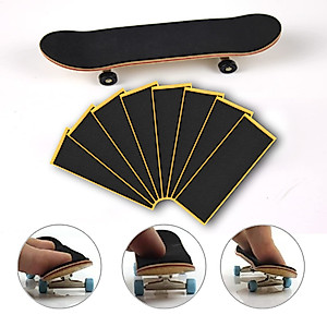 Xloey Fingerboard Grip Tape,1.5x4.3 Inch Fingerboard Foam Grip Tape Stickers, Adhesive Backing,16Pcs