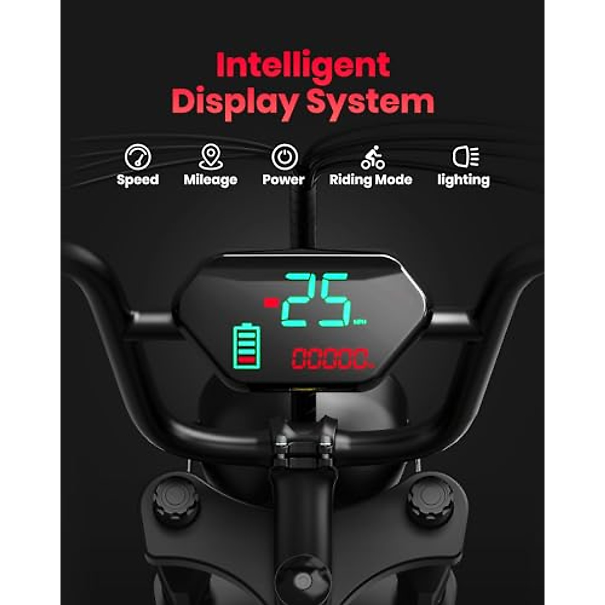 AMYET V9-G60 Electric Bike for Adults, 20" Fat Tire Electric Bike, 1000W/Peak 1500W Ebike with 48V20Ah Removable Battery, 30 MPH Shimano 7 Speed Gears, Dual Shock Absorber (Black)