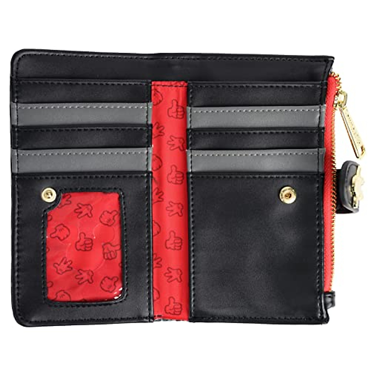 Loungefly Disney Mickey Mouse Faux Leather Wallet Snap Flap Clutch
