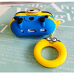 Compatible with Airpods Pro 2nd Generation Case 2022, Cute Case for Air Pods Pro 2 Cartoon, Kawaii Soft Silicone Protective Cover for New Apple Air pod Pro2 Case for Men Women Keychain (One Eye)