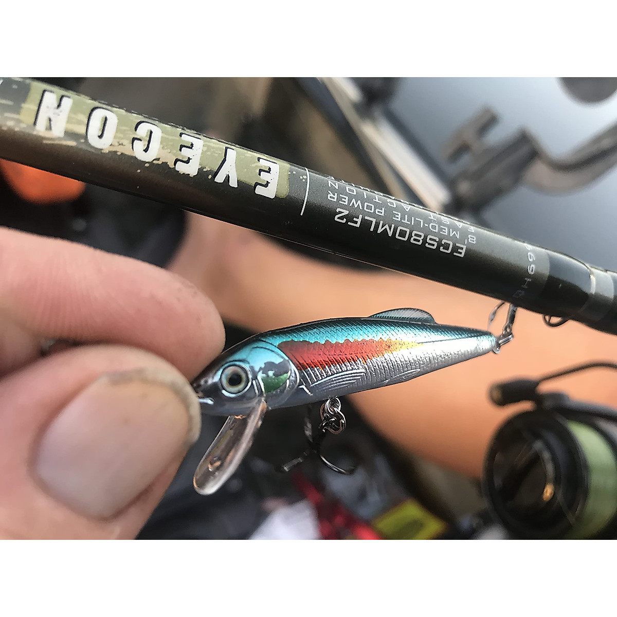 St. Croix Rods Eyecon Spinning Rod, 6'6"(EYS66MLF), Walter Green