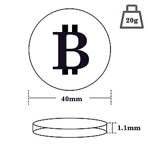 Neatbuddy 12Pcs Bitcoin Coin, Bitcoin Commemorative Coin, Blockchain Cryptocurrency, Collectible Coin with Protective Case, Gold Bitcoin Tokens, Home and Office Decoration (Gold)