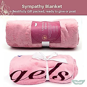 Sympathy Blanket, Soft Memorial Blankets and Throws - Bereavement Blanket Remembrance Gift for Loss of Mother - Memorial Blanket for Loss of Loved One or Bereavement Gift Ideas - Dog Memory Blanket