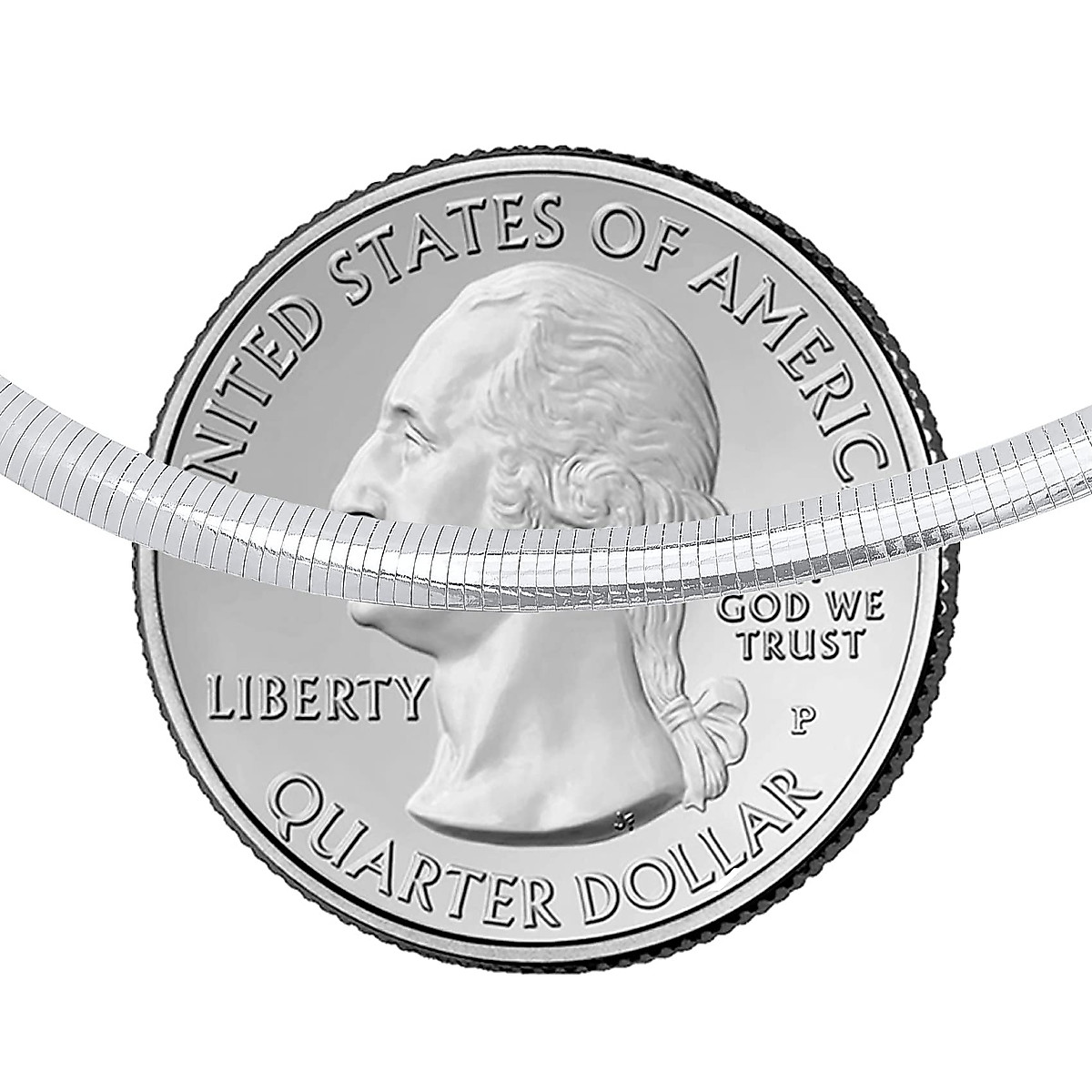 Savlano 925 Sterling Silver 2MM Italian Solid Flat Omega Chain Bracelet for Women - Made in Italy Comes With Gift Box (16)