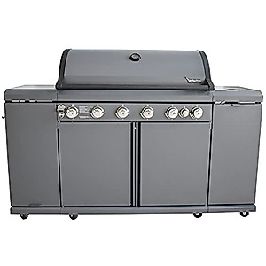 Rustler2 Six (6) Burner Gas Grill Center & Kitchen Island by Brand-Man Grills
