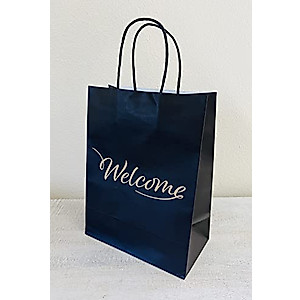 Welcome Gift Bags - 50 Pack - For Wedding Welcome Hotel Guest Bags, Favor Bags - 8.25 x 4.3 x 10.6"