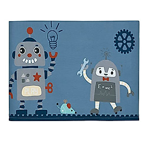 Bedtime Originals Robbie Robot 3-Piece Crib Bedding Set, Blue