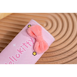 bkigfyi Cute Car Extended Seat Belt Cushions Shoulder Pad -2 Pieces Kawaii car Decor Plush Soft Belt Protector Cushions Shoulder Pads for a More Comfortable Driving