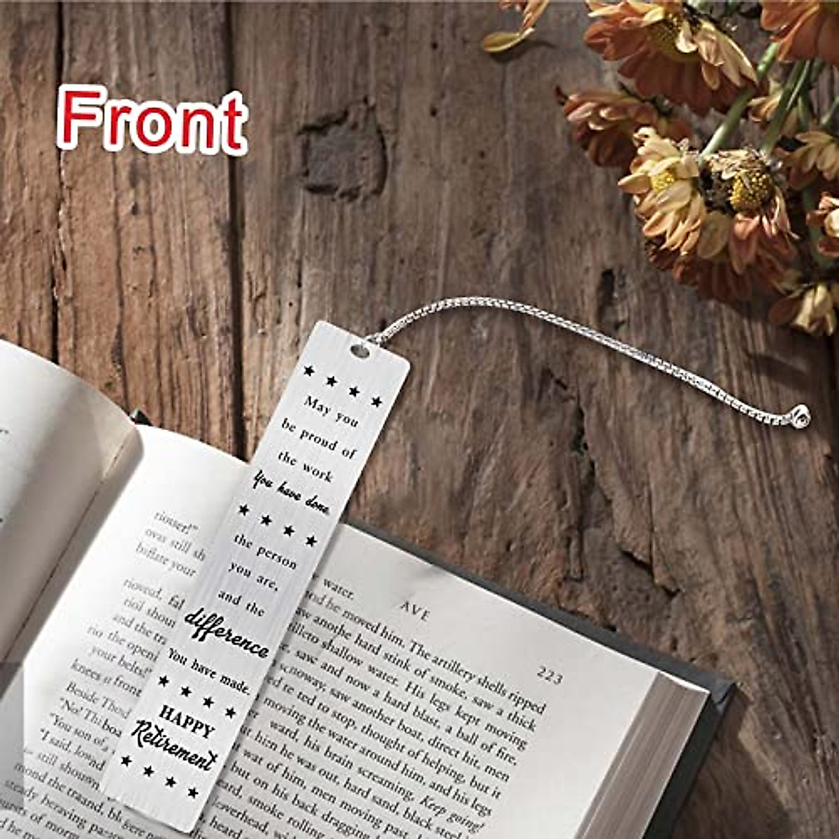 Jzxwan Retirement Gifts for Women Men 2023, Happy Retirement Bookmark for Coworker Librarian Teachers Nurses Mom Friends, Retired Gift