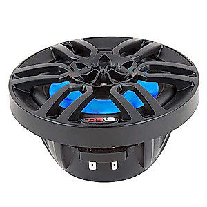 DS18 Hydro NXL-6 - High End Coaxial Speaker Pair - 2-Way Marine Speaker w/Integrated RGB Lights - 300 Watt - 100% UV Stable - Water Resistant Speakers - 6.5 Inches, Black