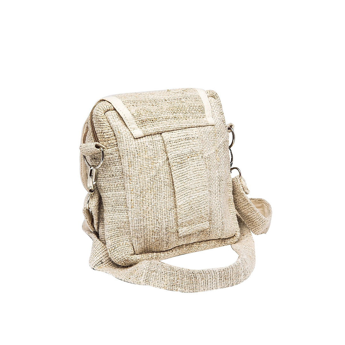 Core Hemp Crossbody Bag - Handmade Crossbody Purse Natural