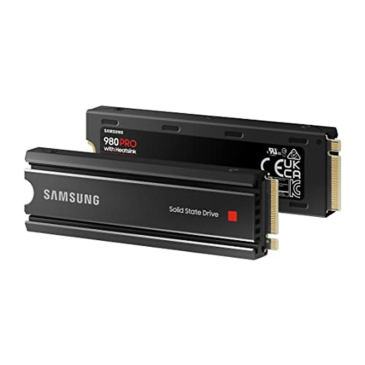 SAMSUNG 980 PRO SSD with Heatsink 2TB PCIe Gen 4 NVMe M.2 Internal Solid State Hard Drive, Heat Control, Max Speed, PS5 Compatible, MZ-V8P1T0CW