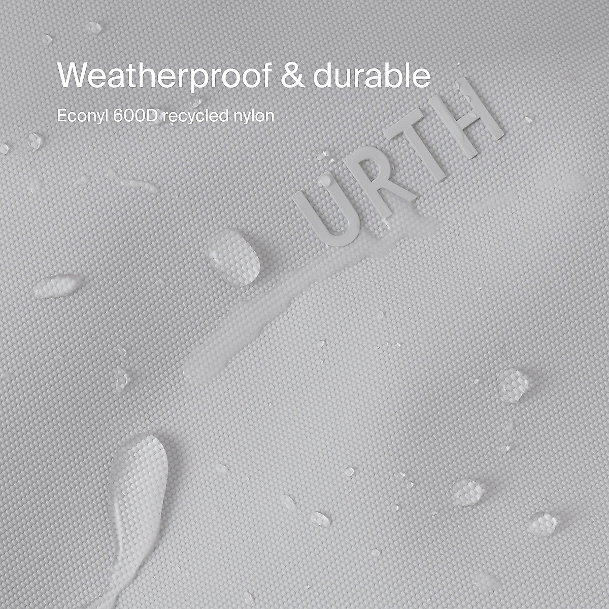 Urth Norite 24L Backpack – 15” Laptop Bag, Weatherproof + Recycled (Ash Grey)