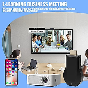 Wireless Display Adapter 4K HDMI - WiFi 1080P Mobile Screen Mirroring Receiver Dongle to TV/Projector Receiver Support Windows Android Mac iOS