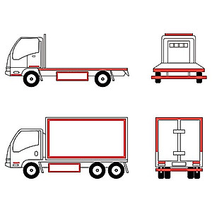 STARREY Reflective Tape 1 inch Wide 15 FT Long DOT-C2 High Intensity Red - 1 inch Trailer Reflector Safety Conspicuity Tape for Vehicles Trucks Bikes Cargos Helmets