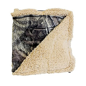 True Timber Camo - Blanket, Camo, Velvet, Luxury Berber Throw, Solid, 50 x 60inches, Machine Washable Reversible Super Soft Camouflage Design Warm and Cozy Camping Home
