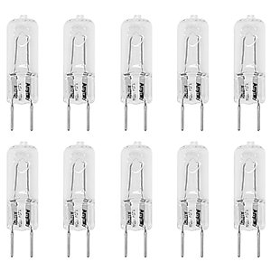 Anyray A1710Y (10)-Bulbs G8 100W 100 Watt 130V Halogen T4 Light G8 Bulbs 120V GY8.6 lamps