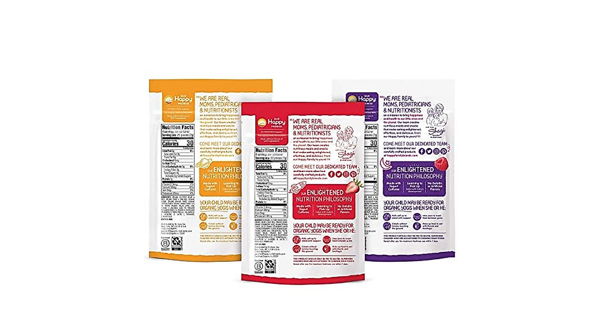 Happy Baby Organic Yogis Snacks – Healthy Freeze-Dried Yogurt & Fruit