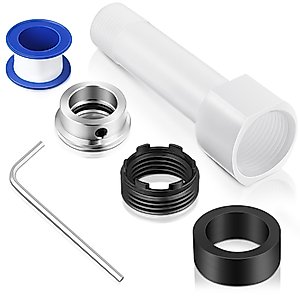 Dreyoo Four in One Tub Spout Adapter, Threaded Bathtub Faucet Adapter Slip Fit for Copper (Compatible with 1/2'' Copper Pipe, 1/2'' and 3/4'' Pipe Thread), Bathtub Spout Adapter Kit with Assembly Tool