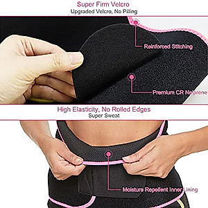 GULANNE Waist Trainer for Women & Man，Sweat Band Waist Trainer Belt，Waist Trimmer Weight Loss Workout Fitness Waist Wrap Belt (S)