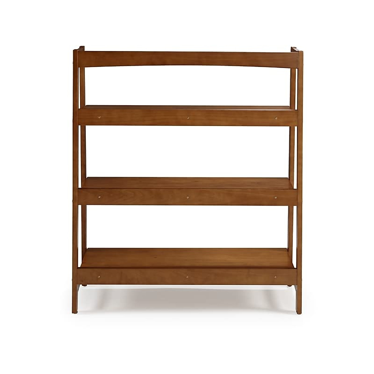 Mid Century Solid Wood Open Shelving Unit - Castanho Finish