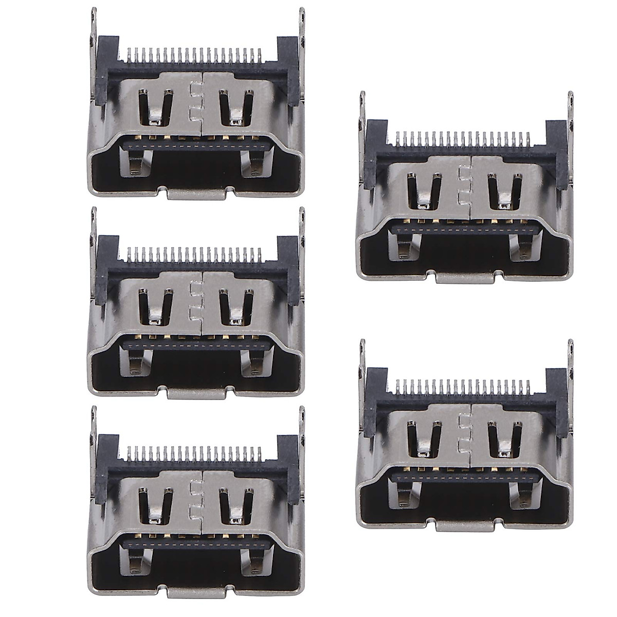 5 Pcs Game Console Socket,Game Console Socket Port Interface Connector Replacement,for PS4 Slim/PRO,Mini Port Socket, in Use